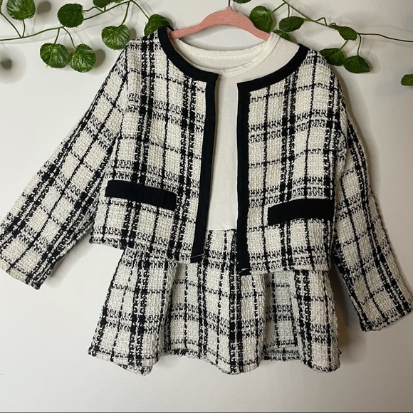 SHEIN | Matching Sets | Shein Toddler Girl Tweed Skirt Suit | Poshmark